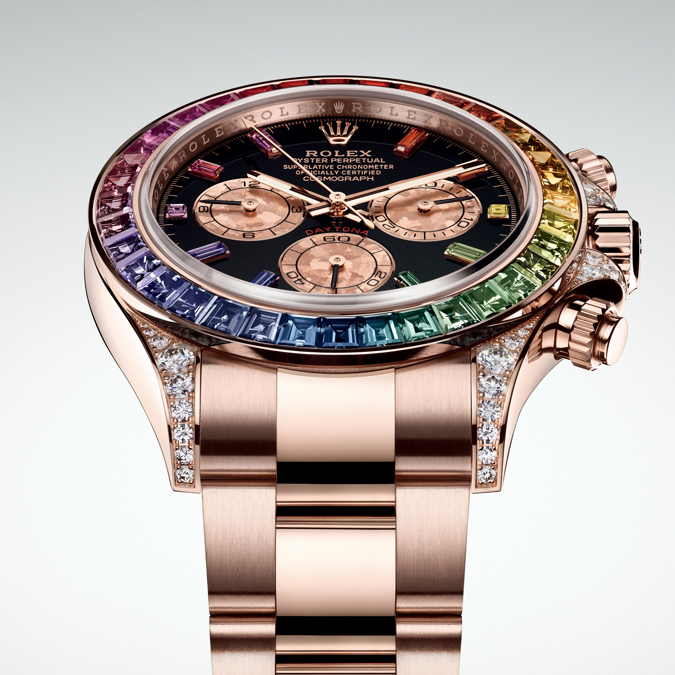 Introducing: The Rolex Rainbow Daytona In Everose Gold Ref. 116595 RBOW ...
